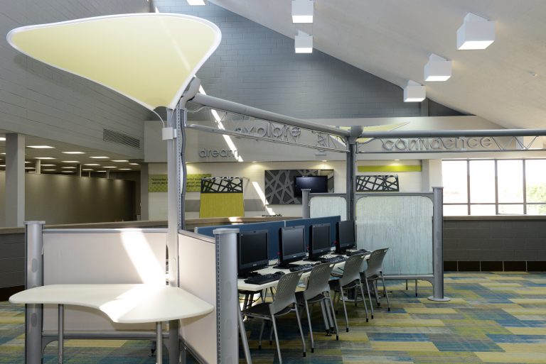 Jefferson High School Library Design - Widmer Interiors